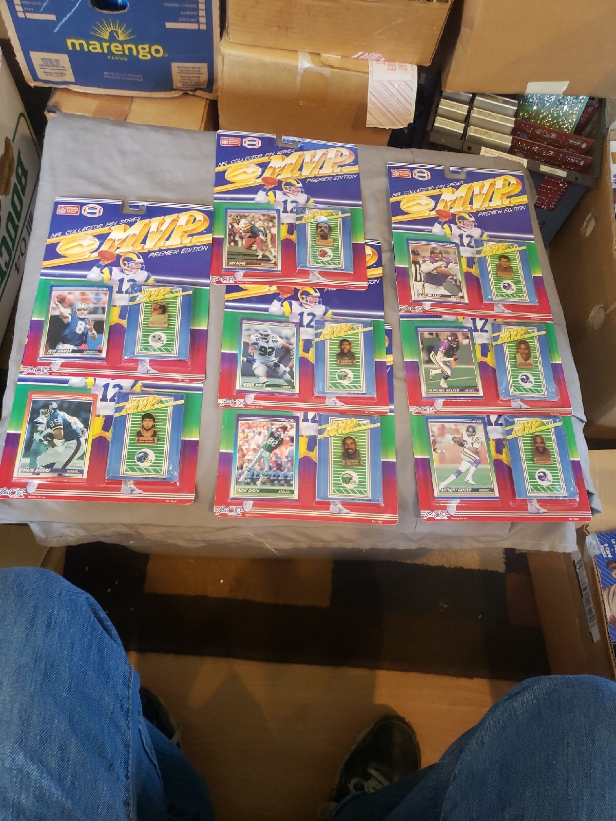 Lot of (8) 1990 NFL Collector Pin Series• MVP Premier Edition | eBay