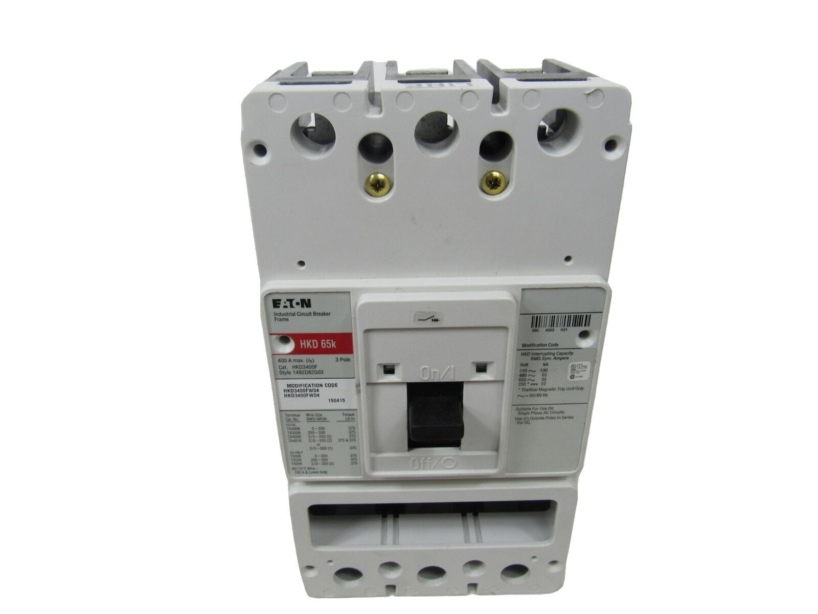 Eaton HKD3400FW04 Circuit Breaker for sale online | eBay