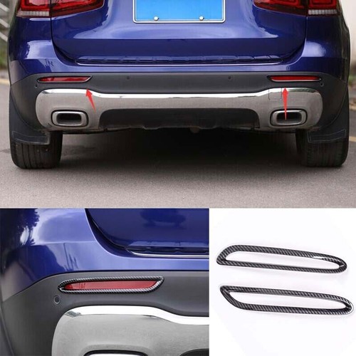 Exterior Rear Fog Light ABS Carbon Fiber For Benz GLB Frame Trim 2020 ...
