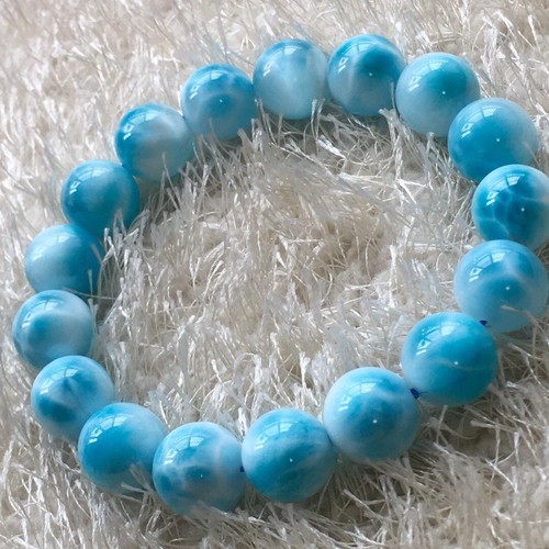 12mm Larimar Blue Cabochon Atlantis Blue Pectolite Gemstone Beads ...