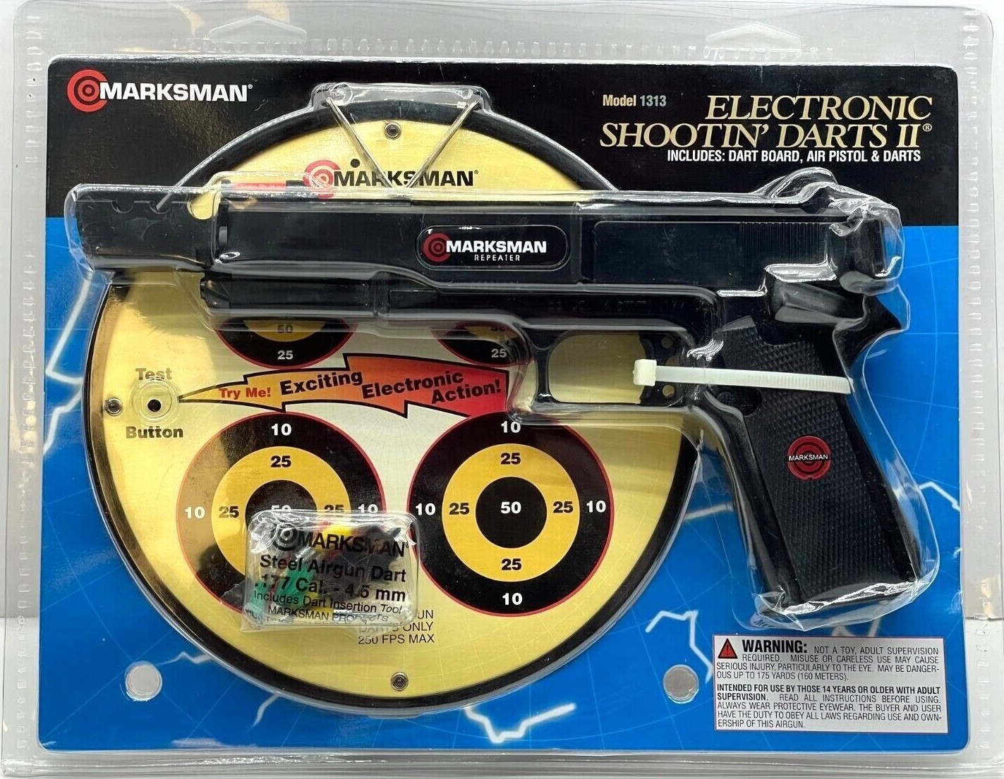 Marksman Model 1313 REPEATER Dart / BB Pistol and Electronic Target Set ...
