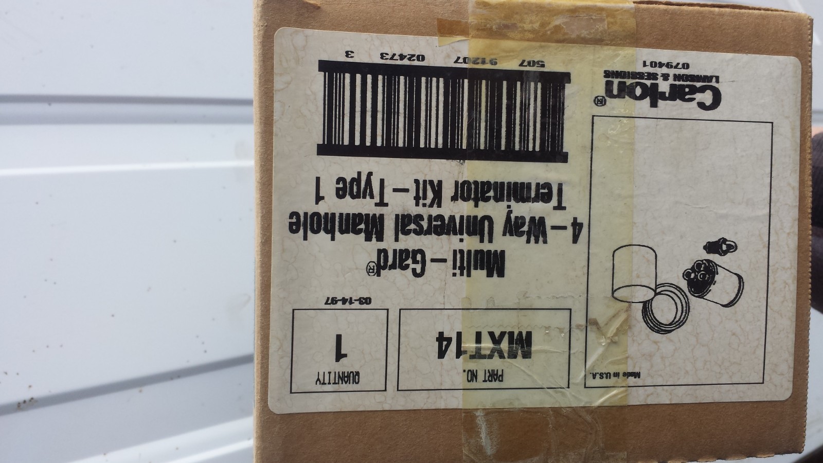 Carlon MXT14 Multi-gard 4-way Universal Manhole Terminator Kit Type 1 ...