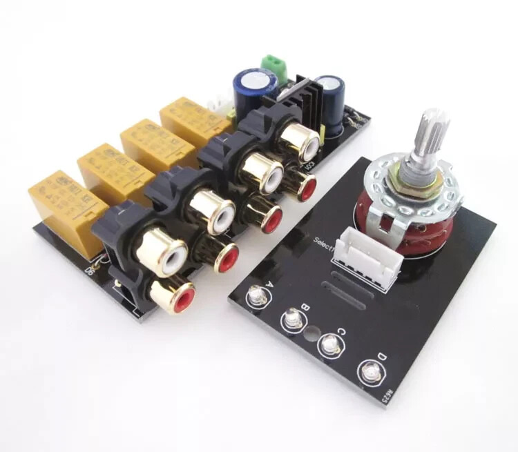 🔥Audio Input Signal Selector Relay Board/Signal Switching Amplifier ...