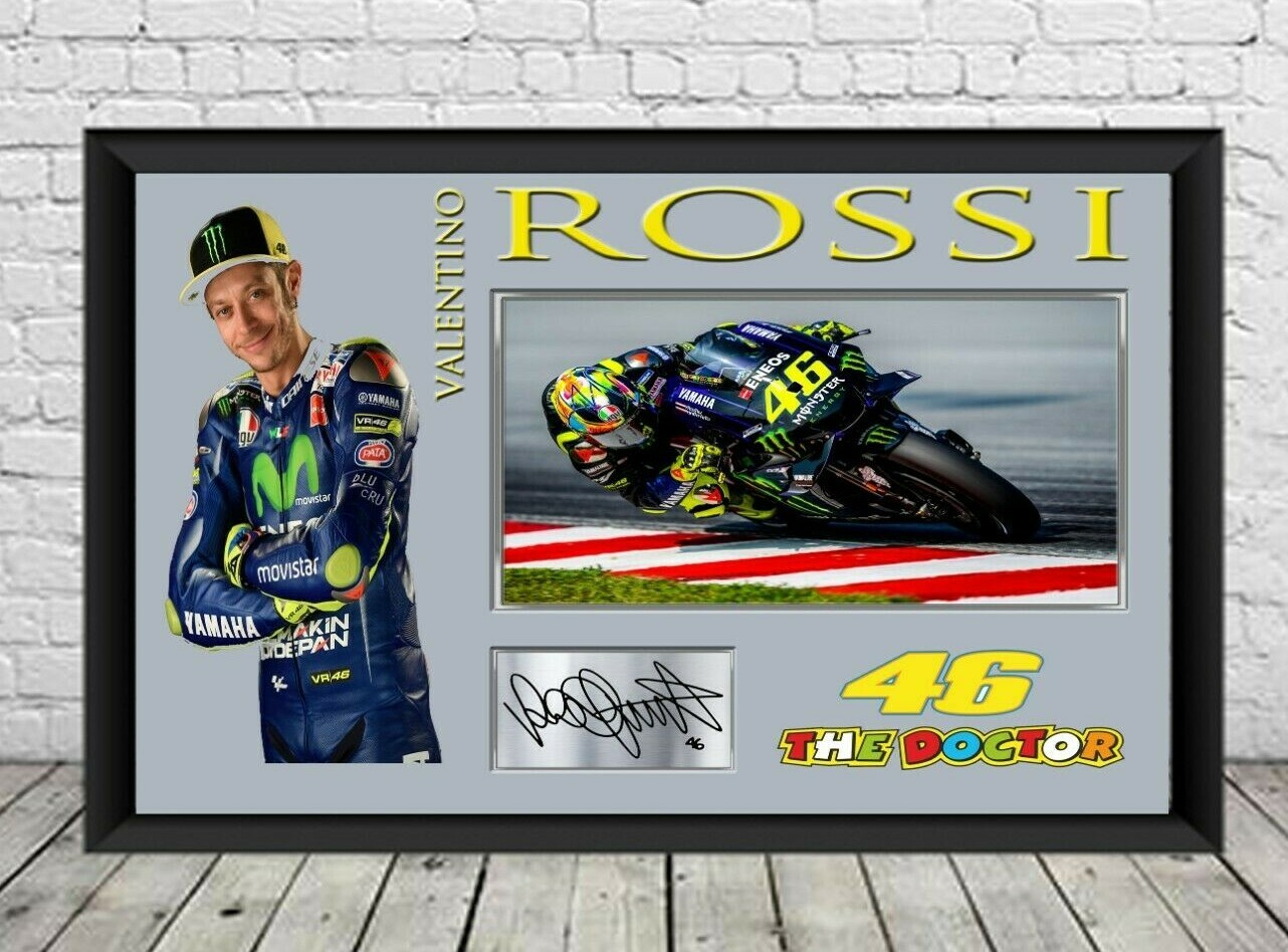 Valentino Rossi Signed Photo Print Autographed Moto GP Memorabilia | eBay