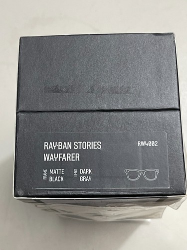 Ray-Ban Stories Wayfarer Smart Glasses Matte Black Frame Gray Lens 50 ...