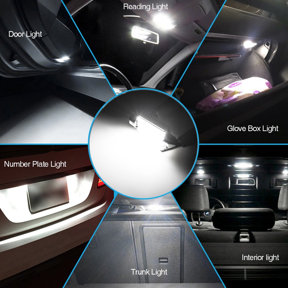 for Seat Leon Number Plate Mk1 Mk2 Cupra Fr Led White 1999-2012 Light ...