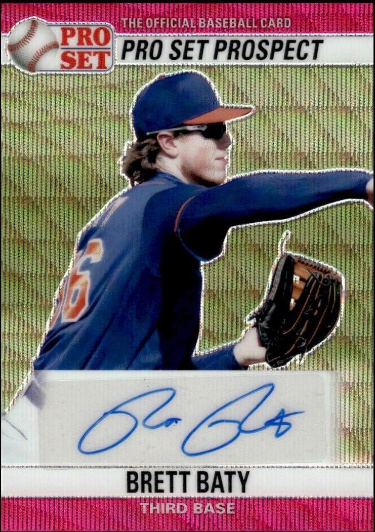 2021 Leaf Pro Set Metal - 1989 Pro Set Autographs Brett Baty #PA-BB1 ...