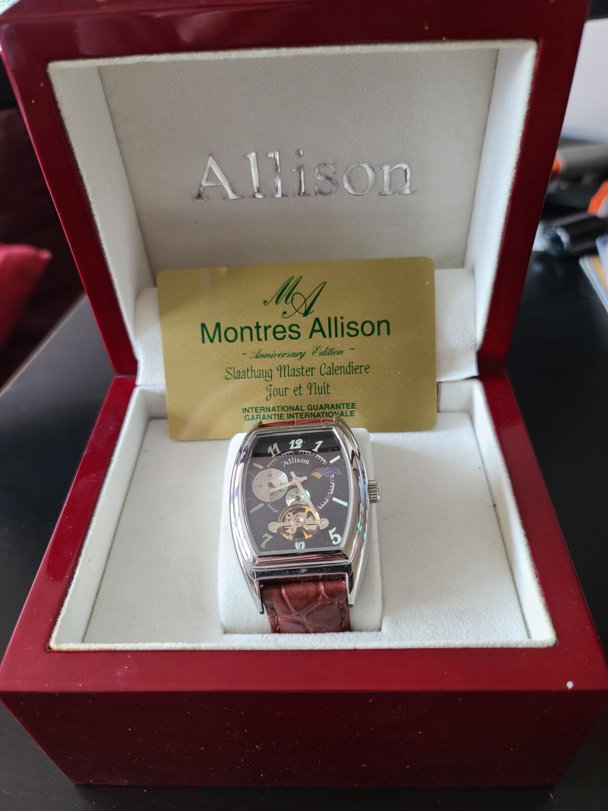 Montres Allison Men's Limited Edition Automatic Watch 35/200 Moonphase ...