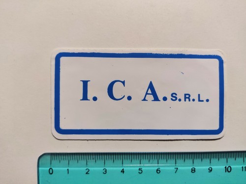 Adhesive Ica Srl Sticker Autocollant Aufkleber Vintage 80s Original | eBay