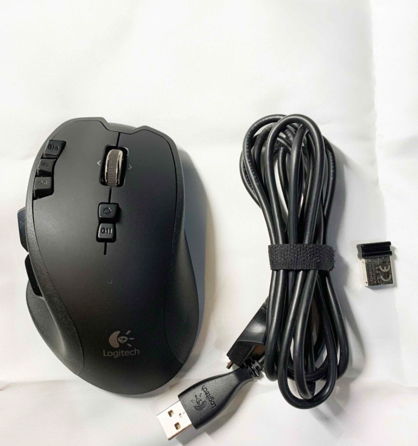Logitech G700 Wireless & Gaming Laser Mouse black Logicool near mint ...