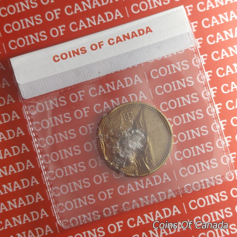 1857 Canada Hudson's Bay Company 1/2 Made Beaver HBC Impaired # ...