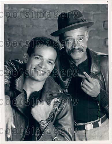 1988 Father & Son Melvin & Mario Van Peebles Sonny Spoon TV Show Press ...