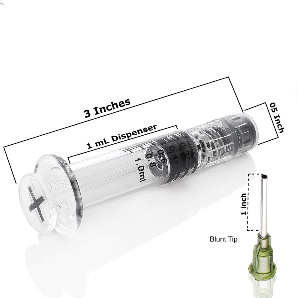 2PK 2 Kopperko Borosilicate 1ml Syringe Heat Resistant Luer Lock ...