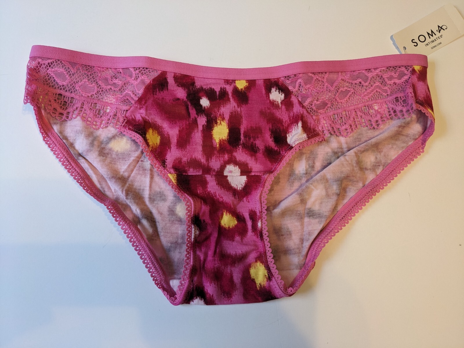 SOMA Enchanting Lace Bikini, 37632, Fierce Mini Stiletto, Large | eBay