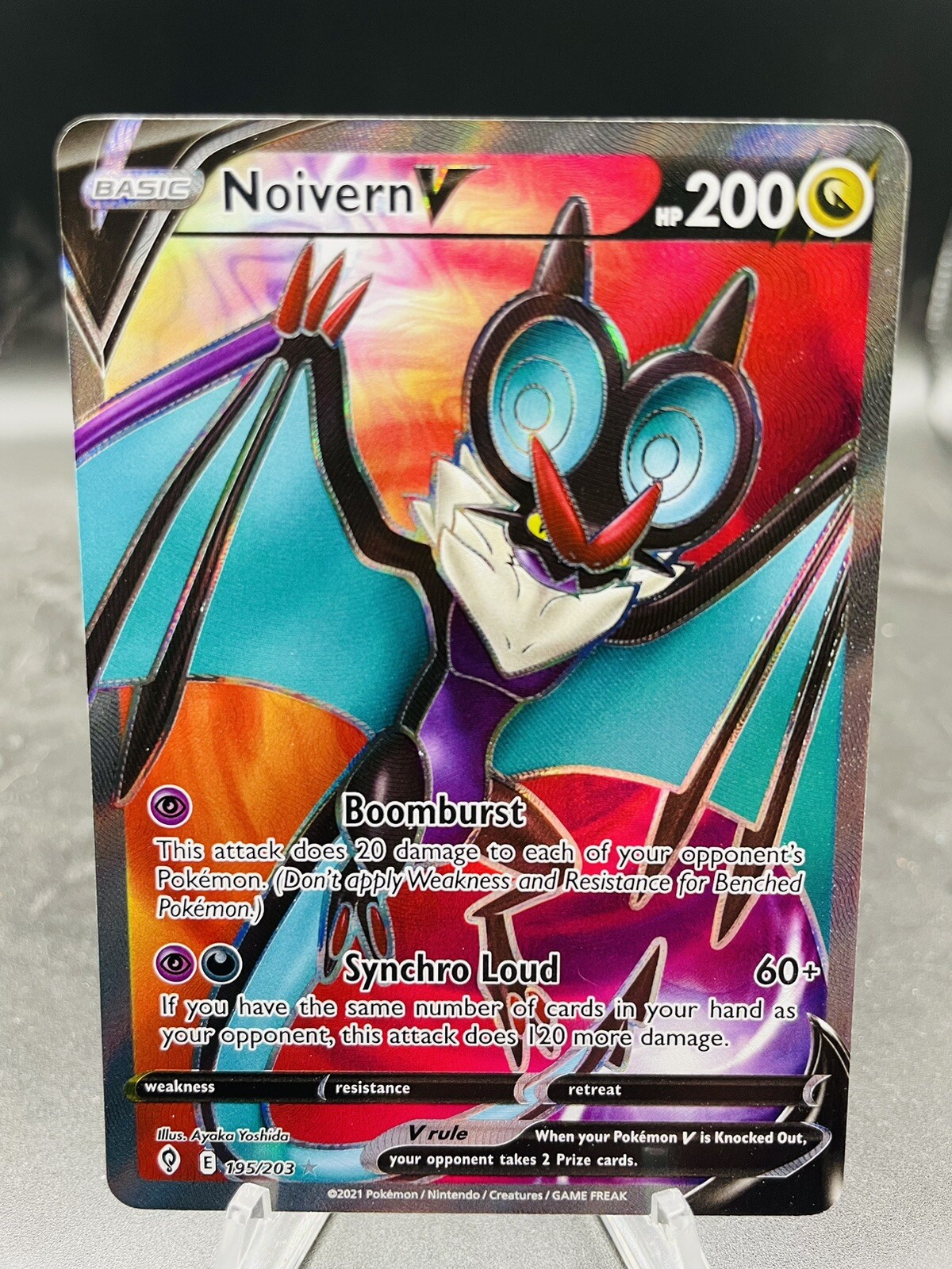 Pokemon Noivern V 195/203 Evolving Skies Ultra Rare Full Art Holo NM | eBay