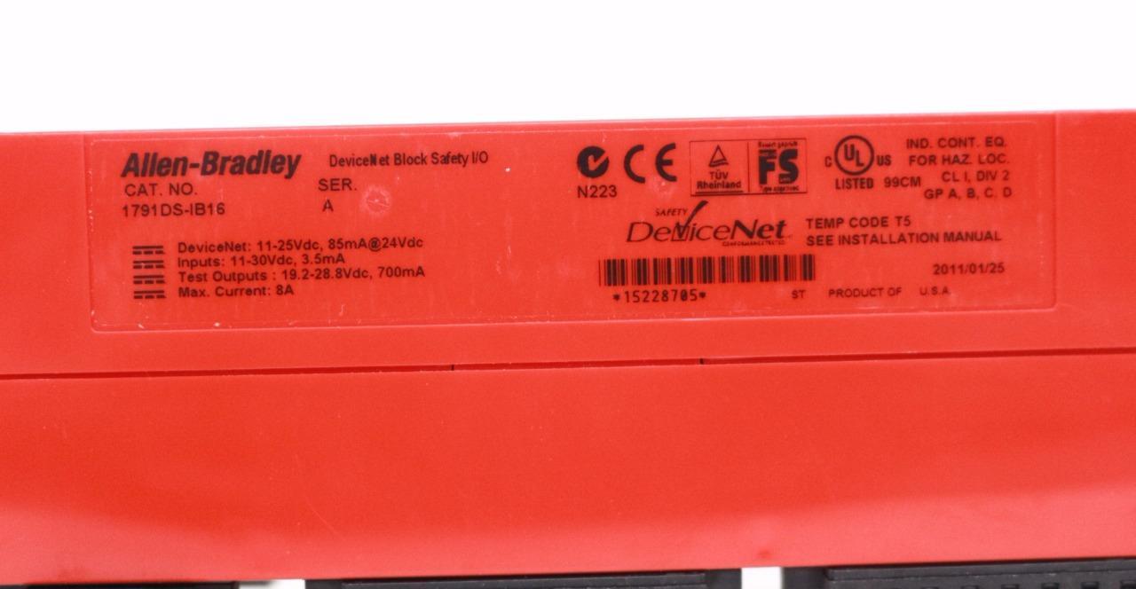 Allen-Bradley 1791DS-IB16 CompactBlock Guard I/O DeviceNet Safety ...