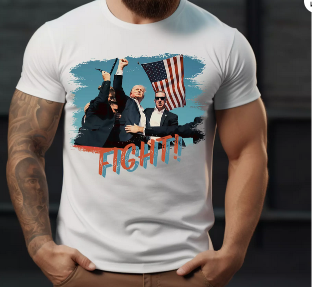 Donald Trump Assassination Shirt Unisex Trump Fight Fight Fight 2024 | eBay