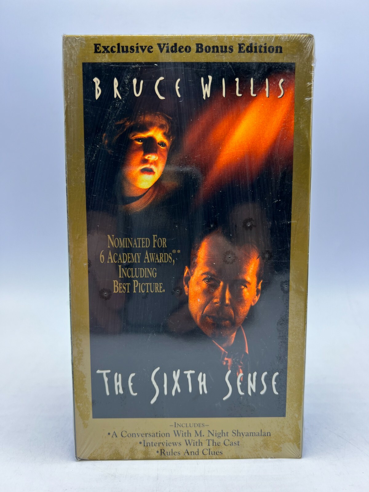 The Sixth Sense starring Bruce Willis - Toni Collette (VHS, 2000, Bonus ...