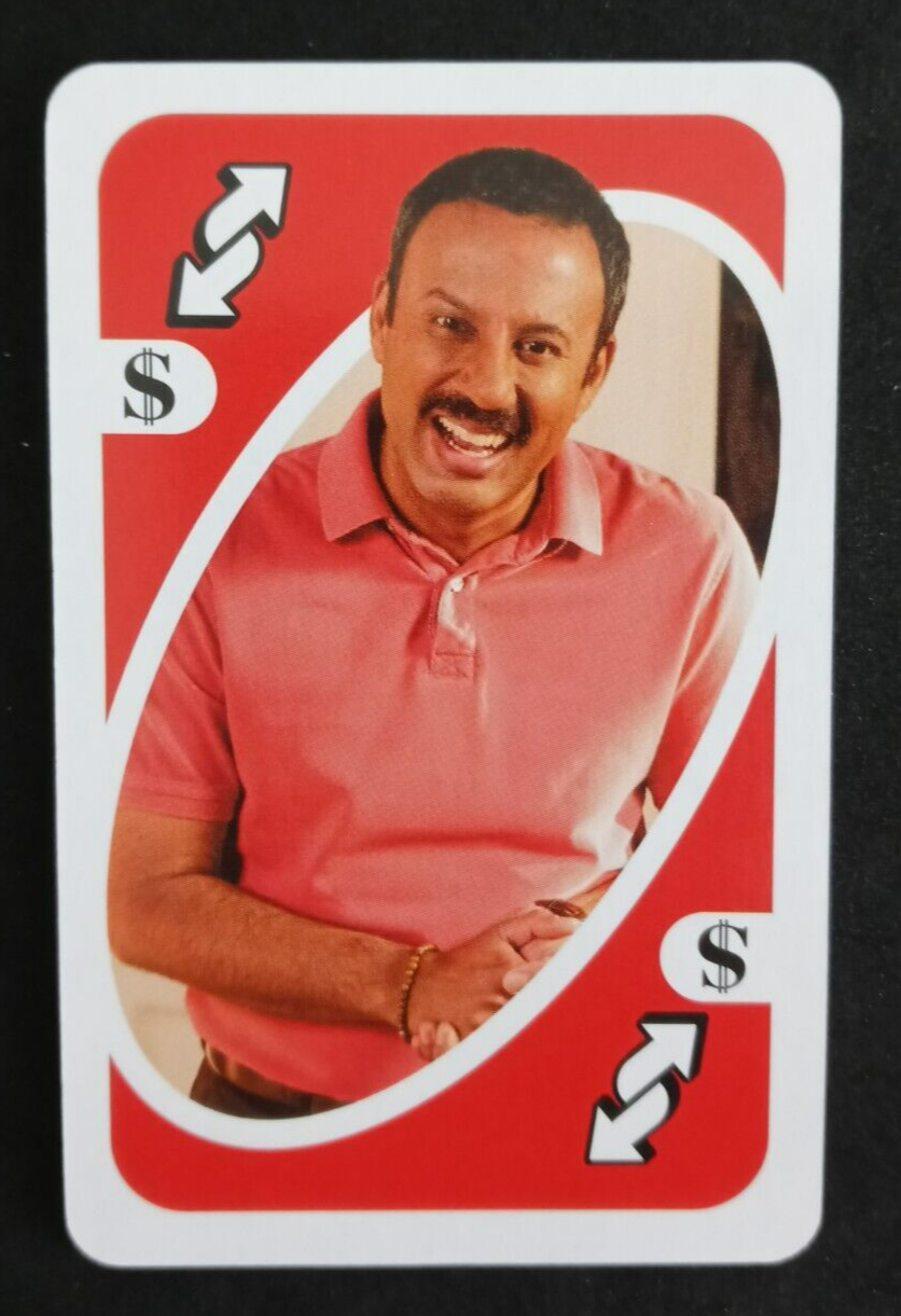 2021 Schitt's Creek Uno Cards Red Ray Butani Reverse Card | eBay