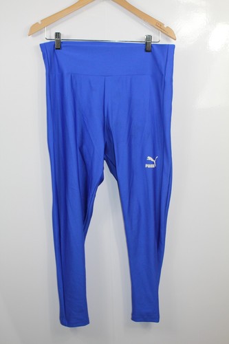 Puma Women's Navy Blue Active Compression Full Length Pants Size US L ...