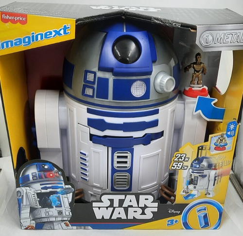 Fisher-Price Imaginext Star Wars R2-D2 Lights Sounds/C-3P0 Metal ...