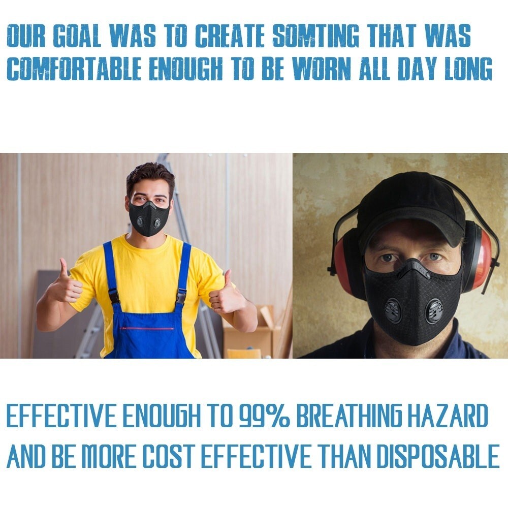 Anti Air Pollution Reusable Washable Face Mask With Free Filters Cover ...