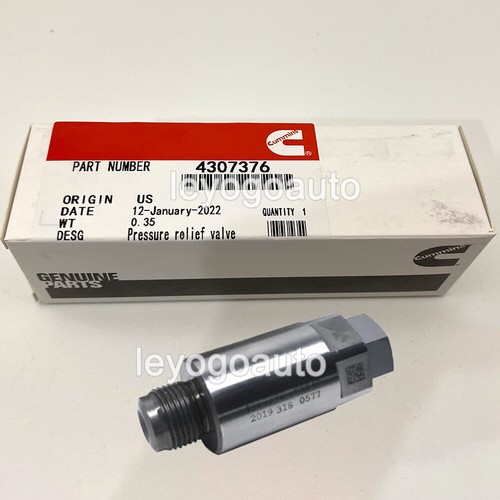 Cummins Fuel Pressure Relief Valve 4307376 for sale online | eBay