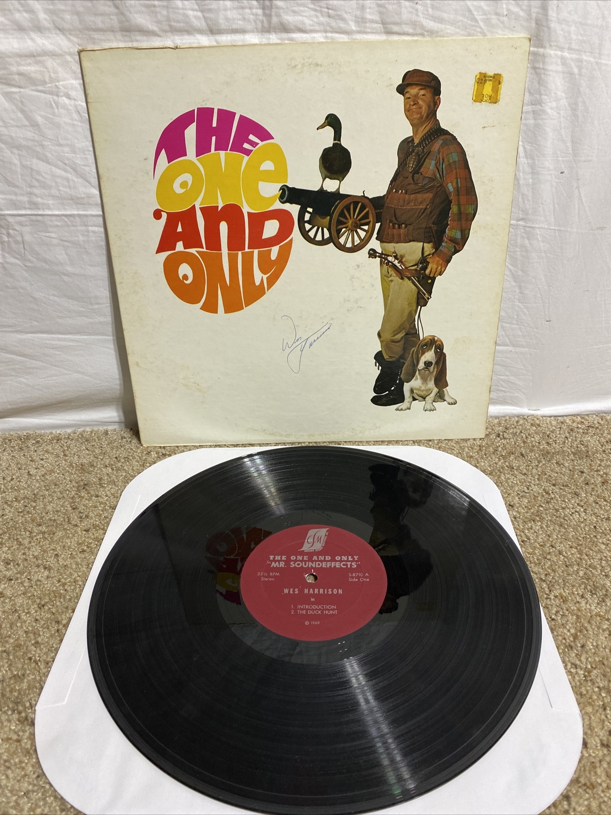 33 rpm vinyl autographed wes harrison | eBay