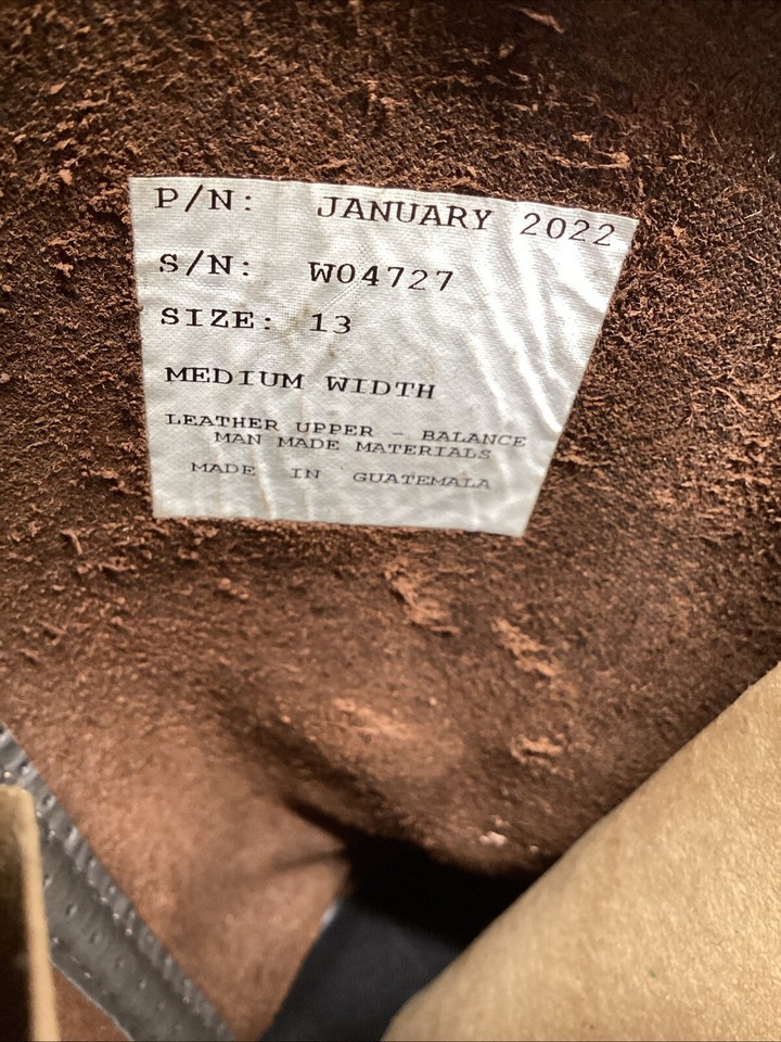 Wolverine Men's Wellington Leather Work Boots Dark Brown W04727 Size ...