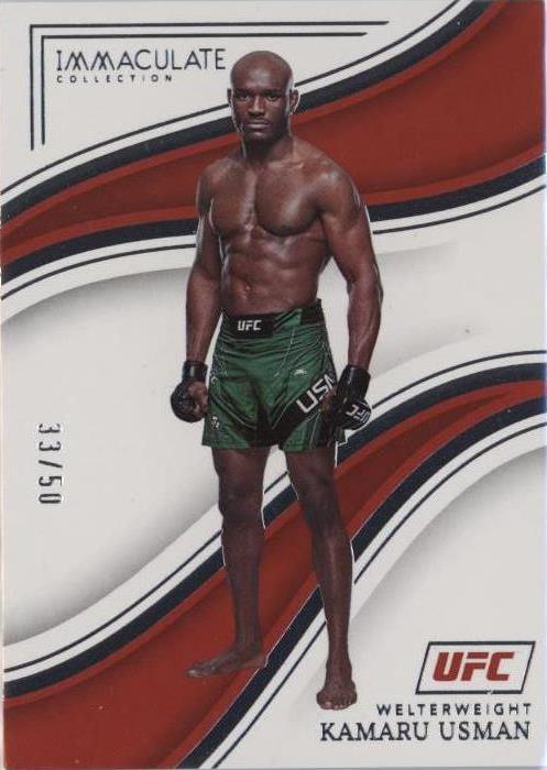 2023 Panini Immaculate Collection UFC - #19 Kamaru Usman /50 for sale ...