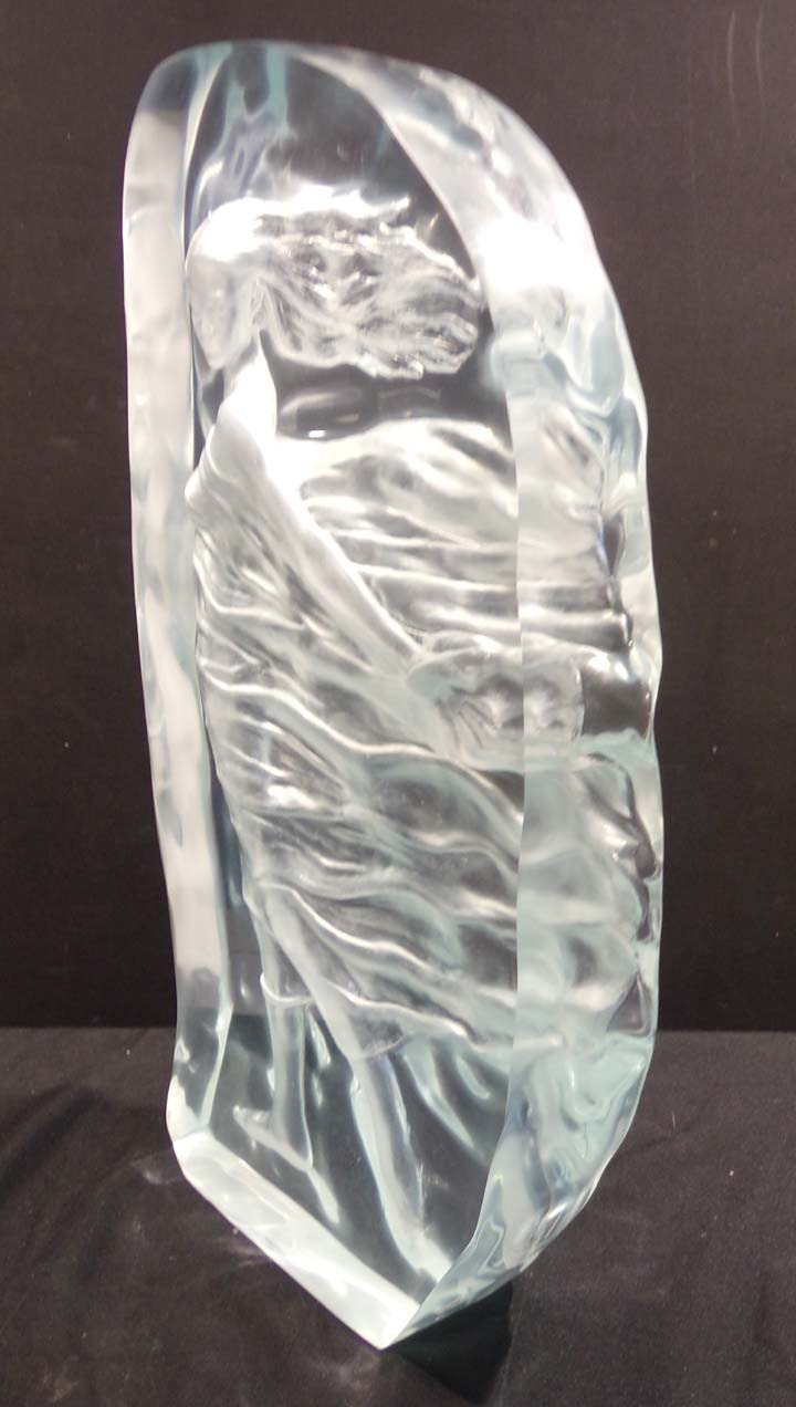David Parvin"Dancing with the West Wind" Lucite Acrylic Sculpture woman ...