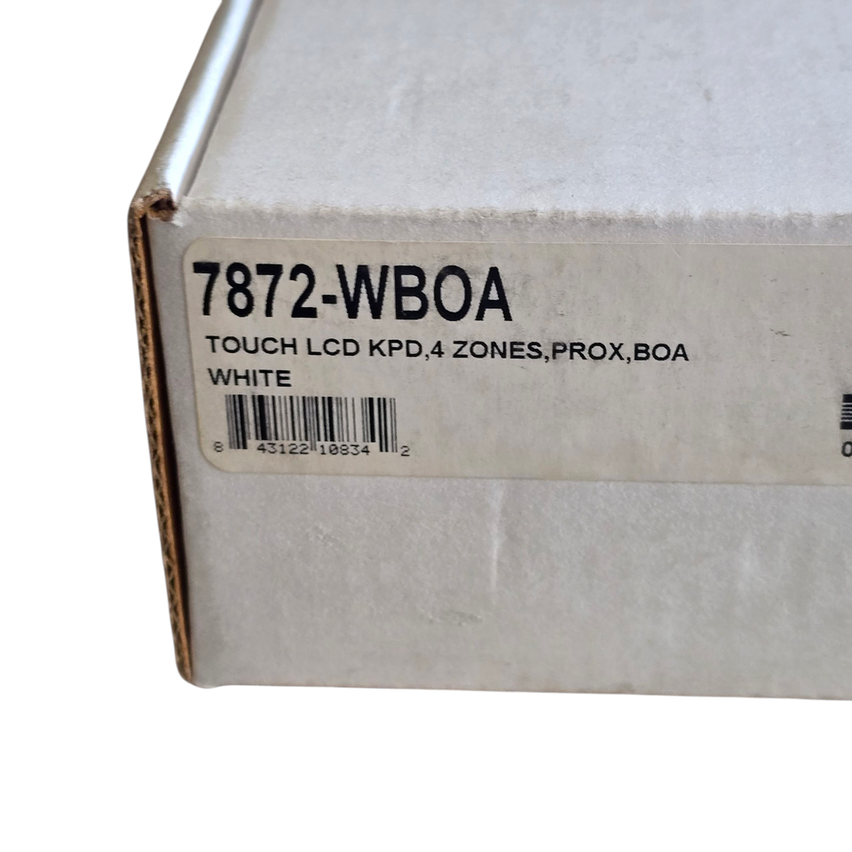DMP 7872-WBOA Touch LCD Keypad 4 Zones Prox Reader White Security Alarm ...