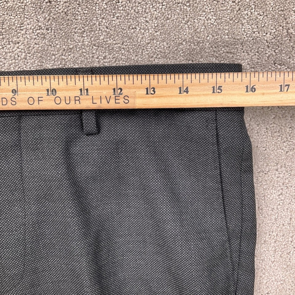 Banana Republic Marzotto Suit Mens 40S 31W 29L Gray Birdseye Super 110s ...