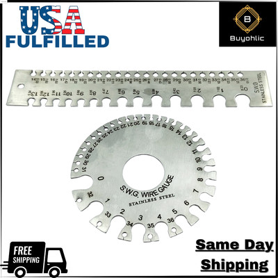 SWG Metal Wire Sheet Thickness Diameter Gauge-USA FULFILLED | eBay