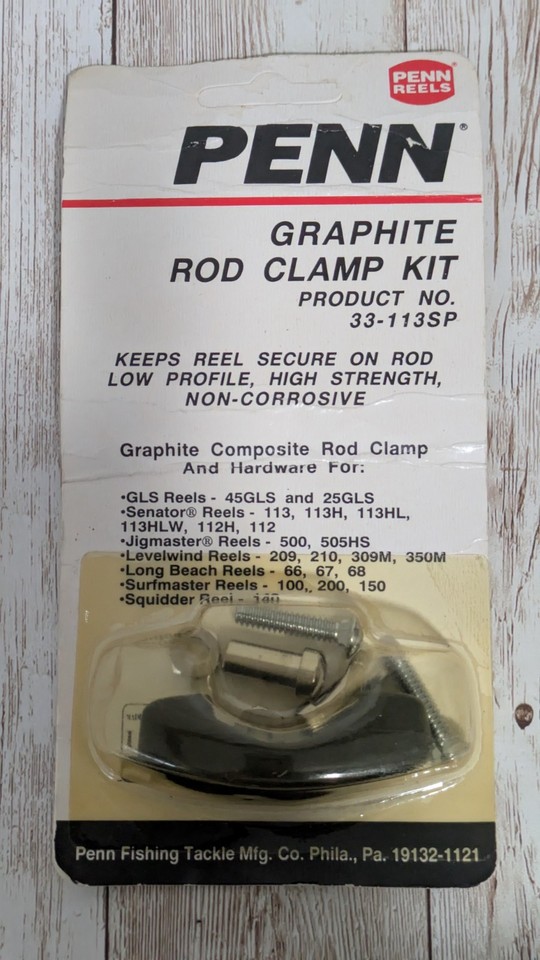 Penn Reel Rod Clamp Kit w/Hardware PART #33-113SP OEM Sealed Package | eBay