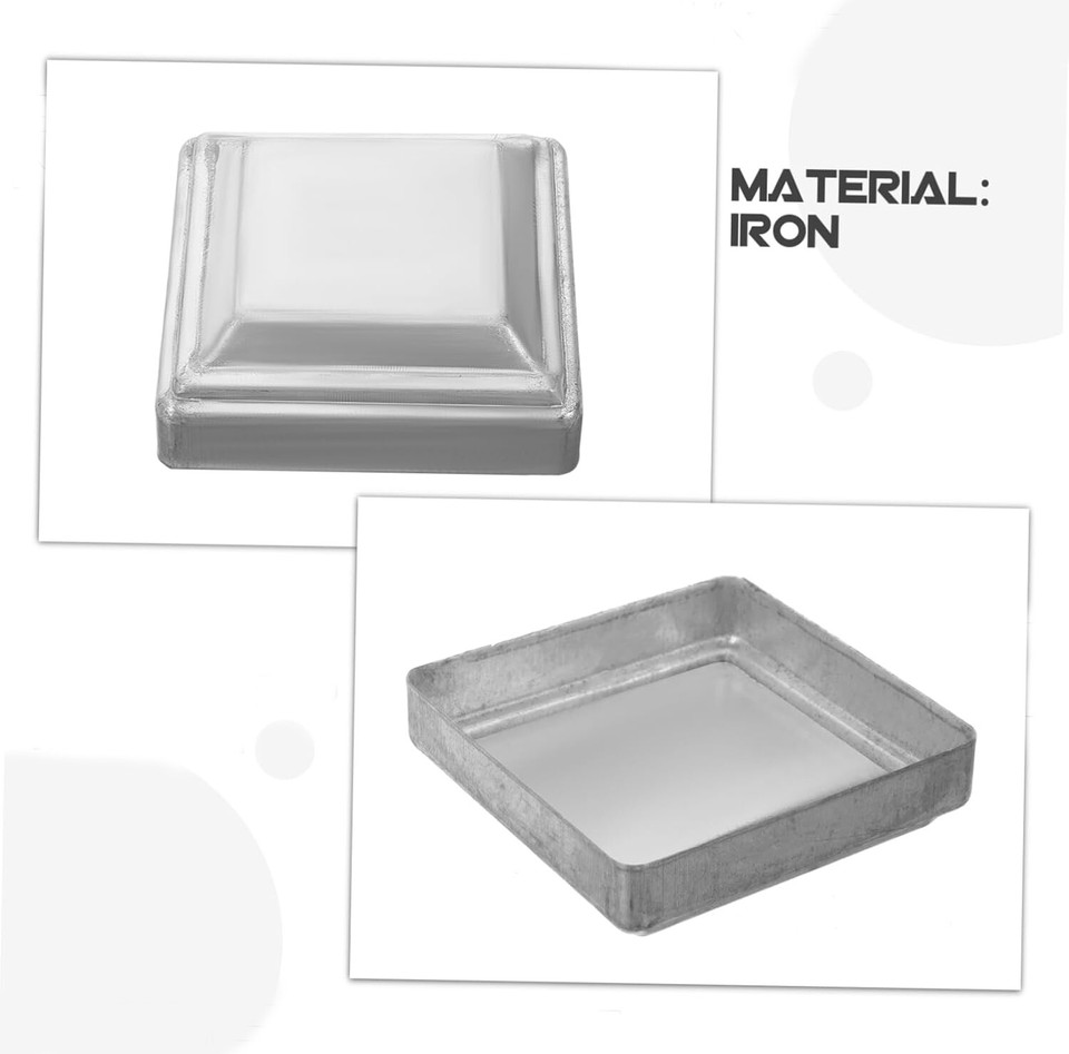 20PK 100x100mm Steel Fence Post End Caps Fit 4" Post Cap Fence Finial ...