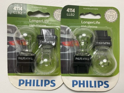 Philips 4114LLB2 LongerLife Daytime Running Lamp Light Bulb 4114 - 4 ...