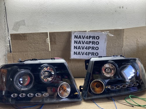 FIT 2004-2008 Ford F-150 F150 Black LED DRL Halogen Headlight Pair #H438 | eBay