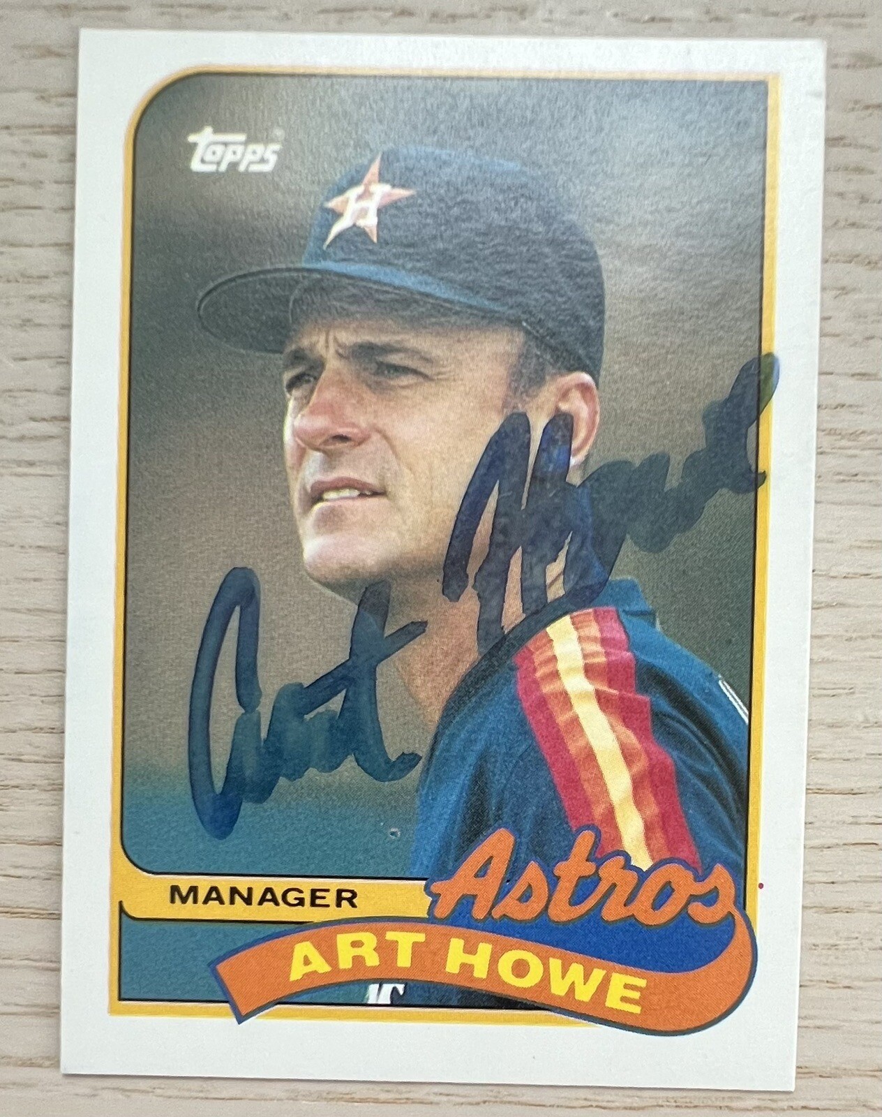 1989 Topps Traded Art Howe Auto Card Astros Cardinals Signed #53T (KS ...
