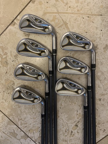 TaylorMade R7 Iron Set 4-PW Golf Clubs Stiff Flex Graphite RH | eBay