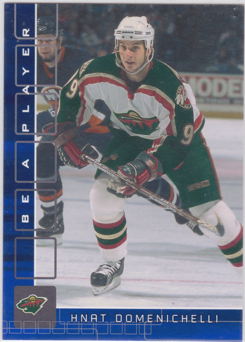 01/02 BAP...HNAT DOMENICHELLI...SAPPHIRE...022/100...CARD # 405...WILD ...