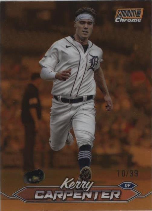 2024 Topps Stadium Club - Kerry Carpenter #141 Chrome Orange Refractor ...