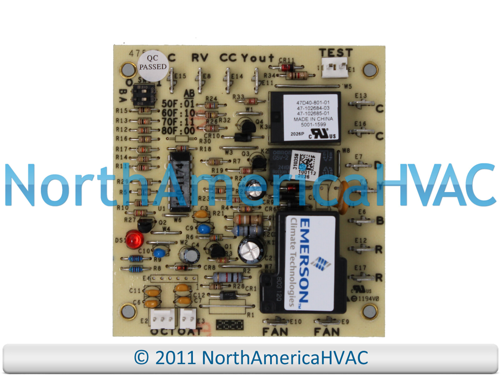 Defrost Control Board Replaces White Rodgers Emerson 47D40-801 47D40 ...
