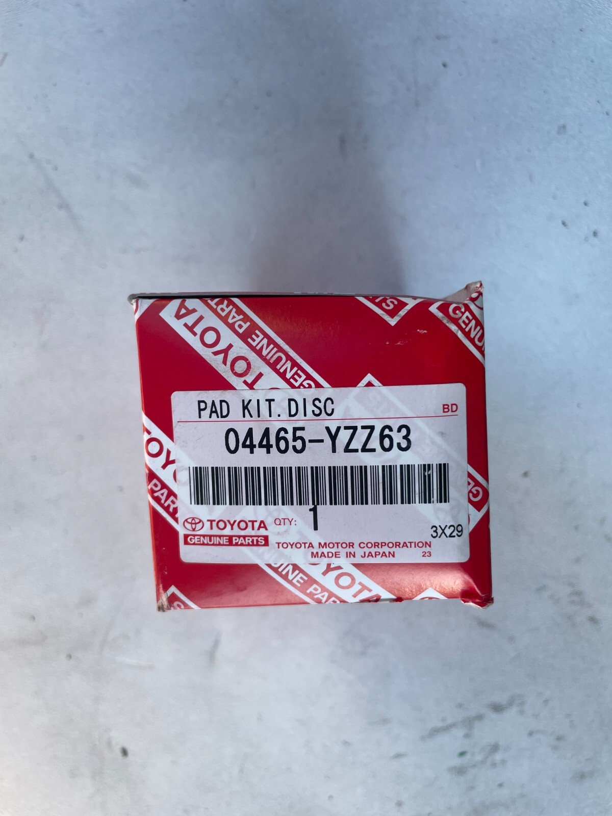 04465YZZ63 Genuine Toyota Disc Brake Pad Kit 04465-yzz63 for sale ...
