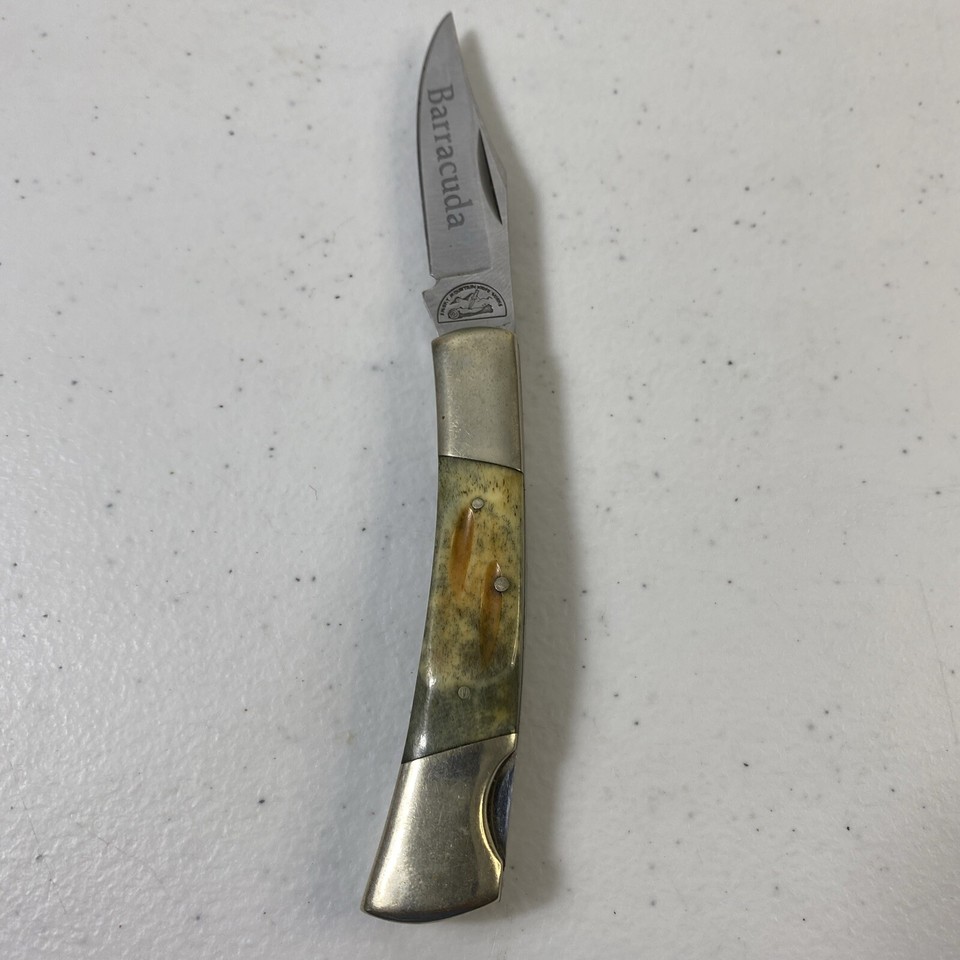 Barracuda Lock Blade Knife Smokey Mountain Knife Works Surgical Steel ...