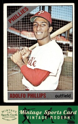 1966 Topps - Adolfo Phillips - #32 Philadelphia Phillies GD/GD+ | eBay