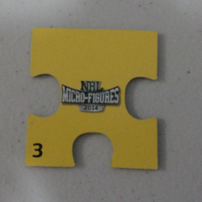 #T73 . 2014 NRL FOOTY MICRO FIGURE RUGBY LEAGUE FIELD JIGSAW PIECE #3 ...