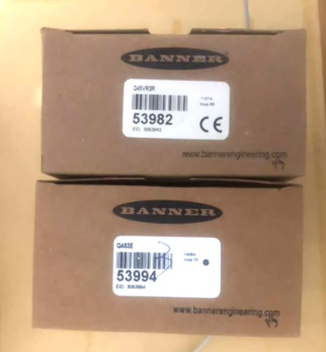 NEW Banner Q45VR3R+Q453E Rugged Rectangle Sensor | eBay