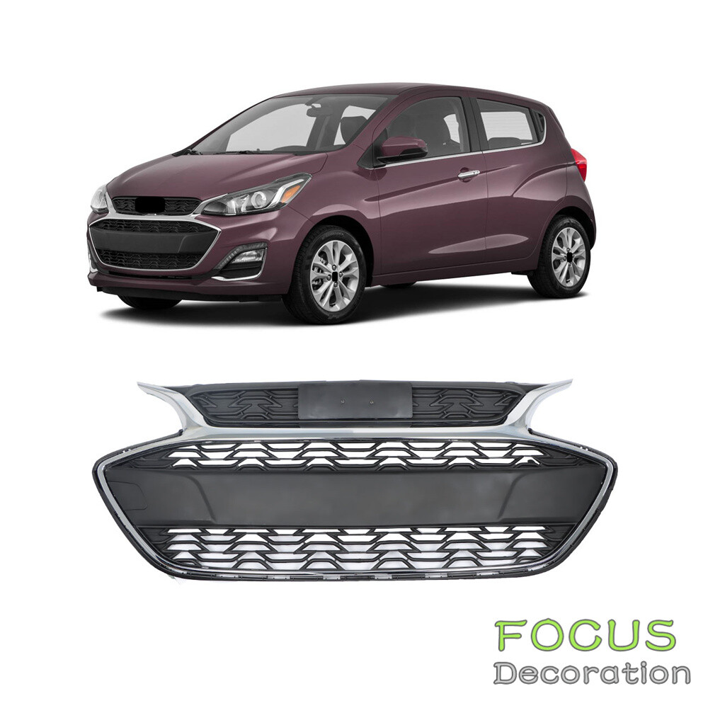 For 2019-2022 Chevrolet Spark Front Bumper Upper Grille Grill W/Chrome ...
