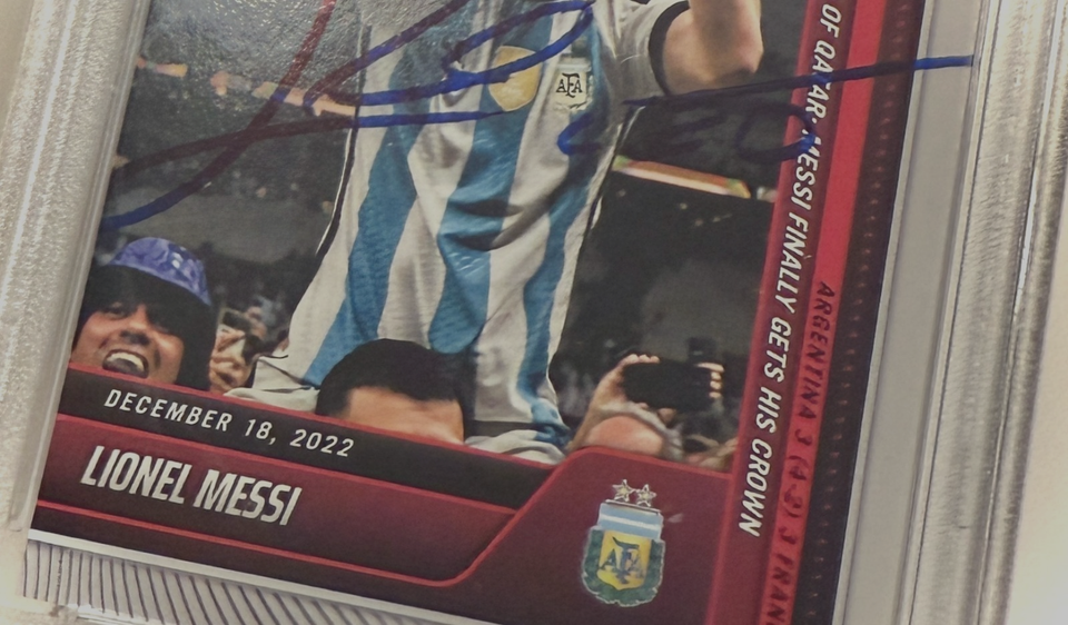 2022 Panini Instant FIFA World Cup Qatar Signed Lionel Messi Argentina ...
